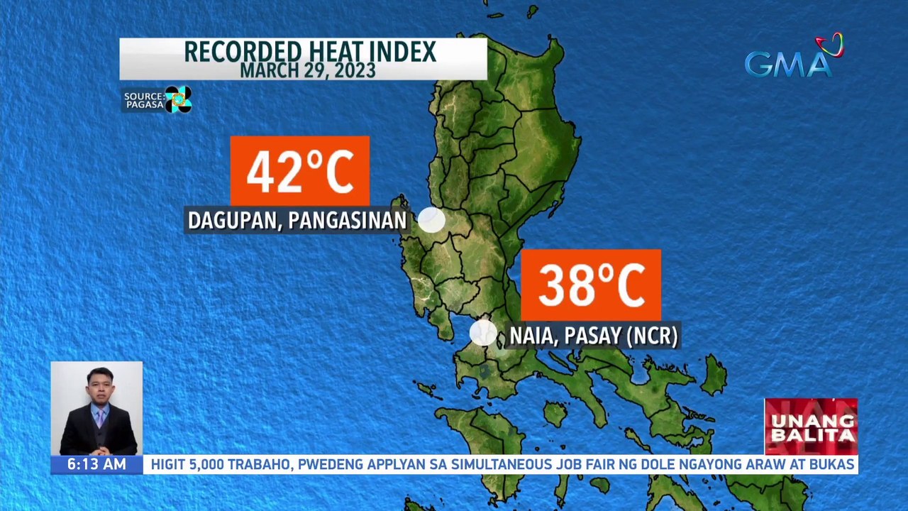 Matinding init at alinsangan ng panahon, naranasan sa ilang bahagi ng ...