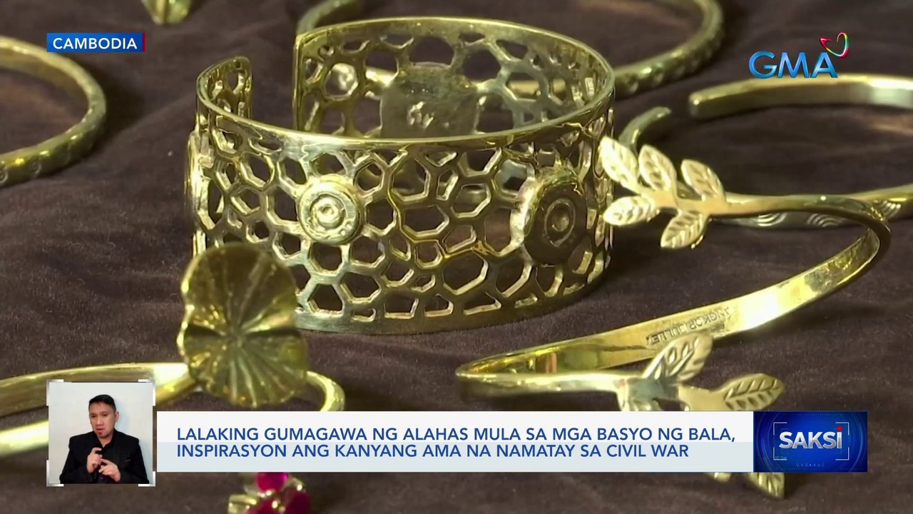 Lalaking gumagawa ng alahas mula sa mga basyo ng bala, inspirasyon ang ...