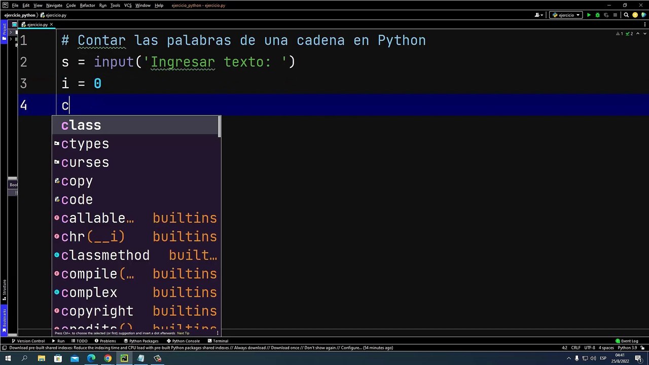 Contar las palabras de una cadena en Python - Vídeo Dailymotion