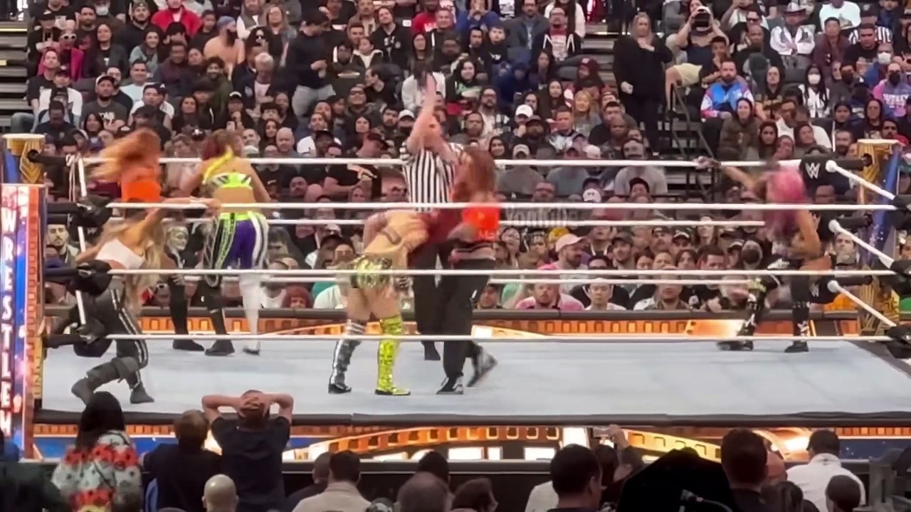 Trish Stratus, Lita and Becky Lynch defeat Damage Ctrl at Wrestlemania ...