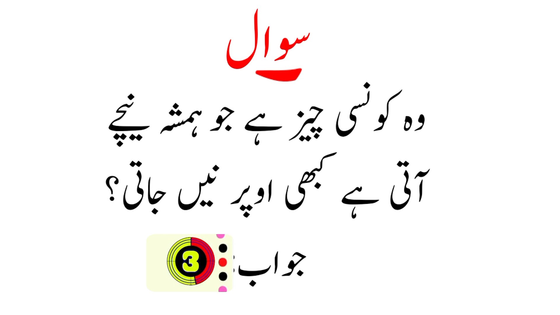 Funny Question In Urdu With Answer