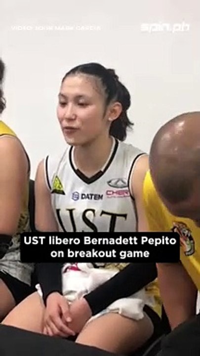 UST libero Bernadette Pepito on breakout game for Tigresses - video ...