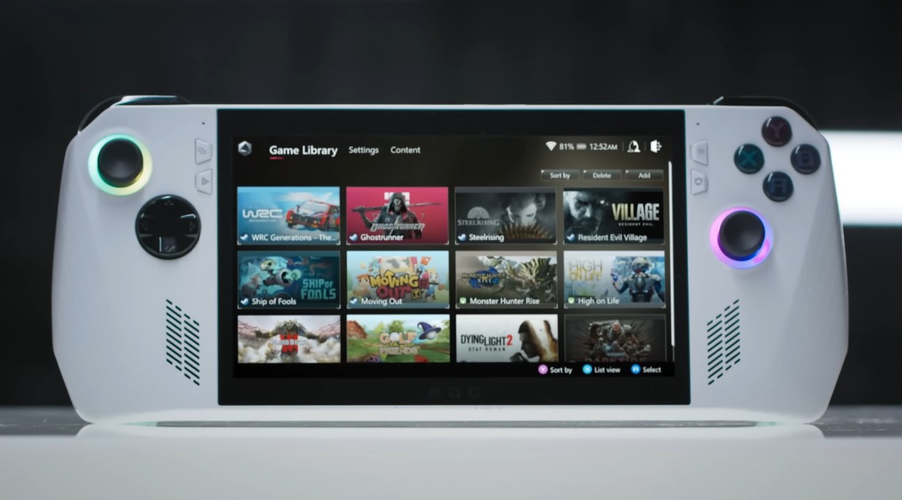 Asus Introduced The Rog Ally Portable Game Console With Apu Risen And ...