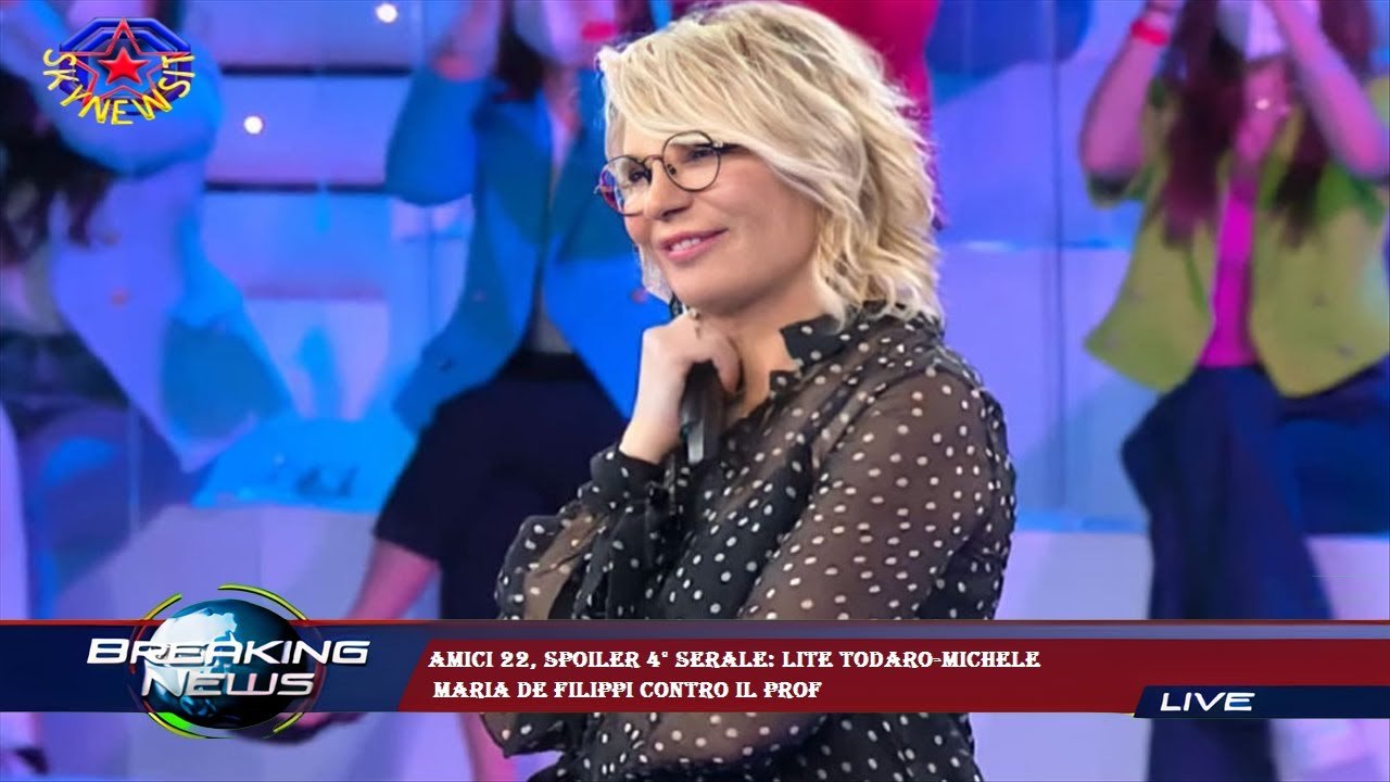 Amici 22, spoiler 4° serale: lite Todaro-Michele Maria De Filippi ...