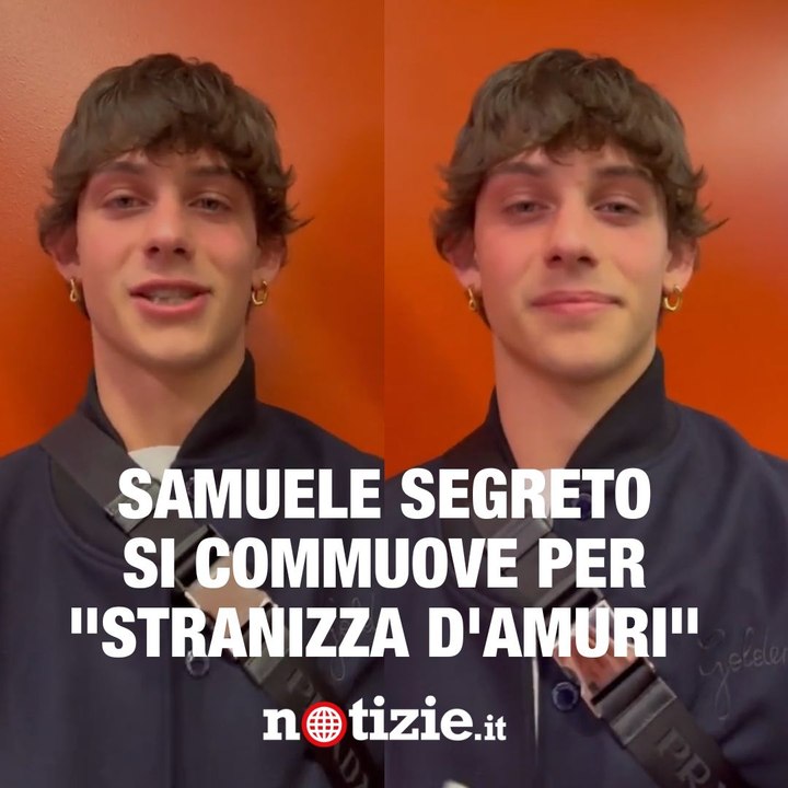 Samuele Segreto si commuove vedendo il suo film per la prima volta ...