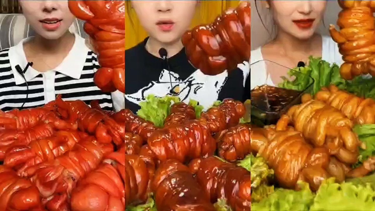 ASMR Chinese YUMMY FOOD——Sheep Small Intestine, Chinese Food Eating ...