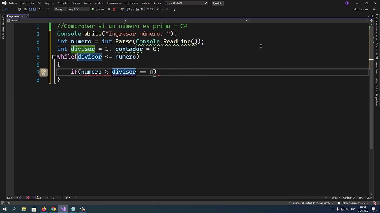 Comprobar si un número es primo en C# - Vídeo Dailymotion