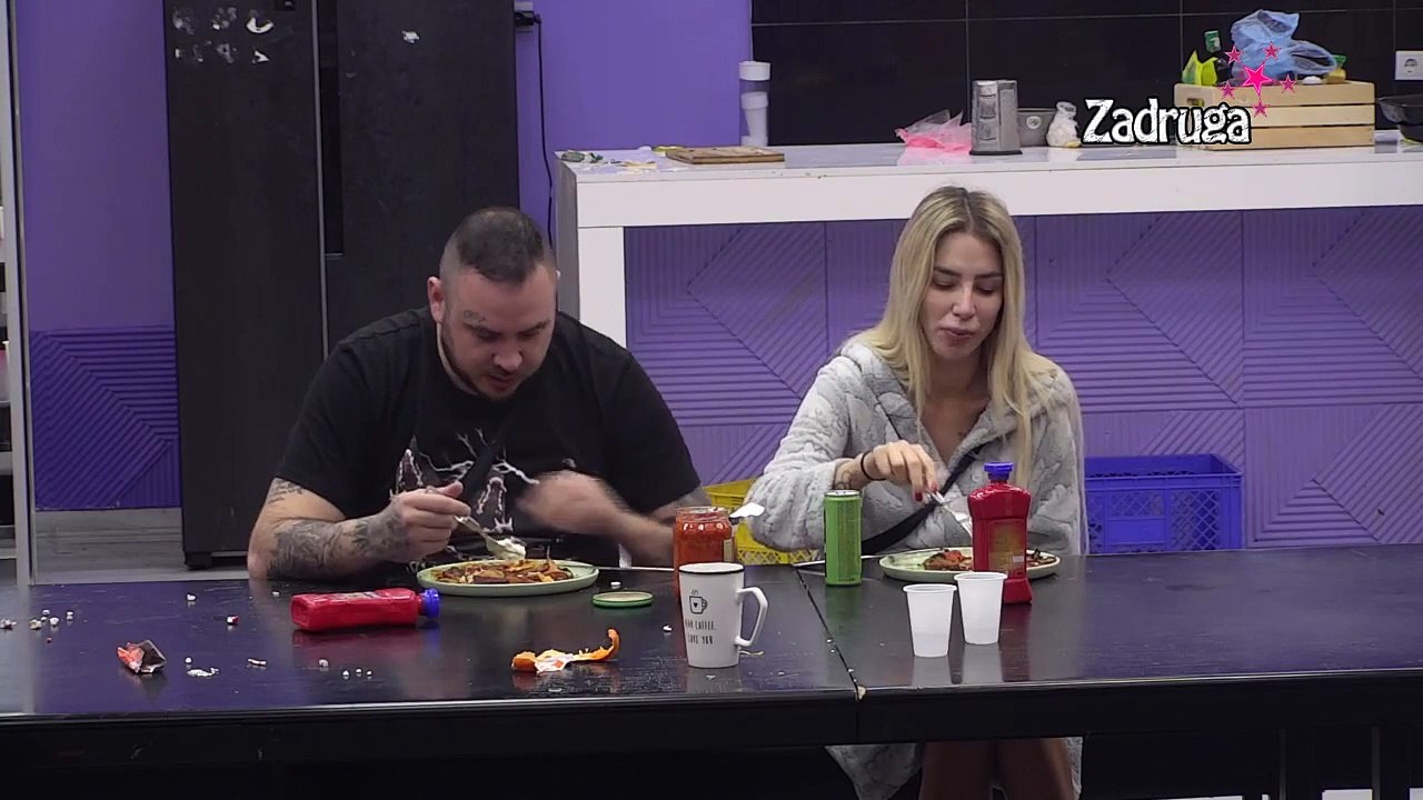 Zadruga 6 - Aleks i Car uživaju u večeri koju je pripremio za njih- 08. ...