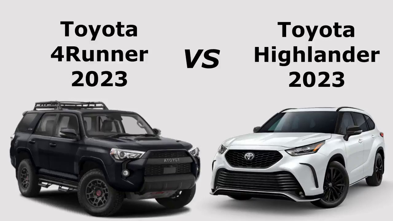 Toyota Highlander vs 4Runner 2023 | Highlander vs 4Runner 2023 ...