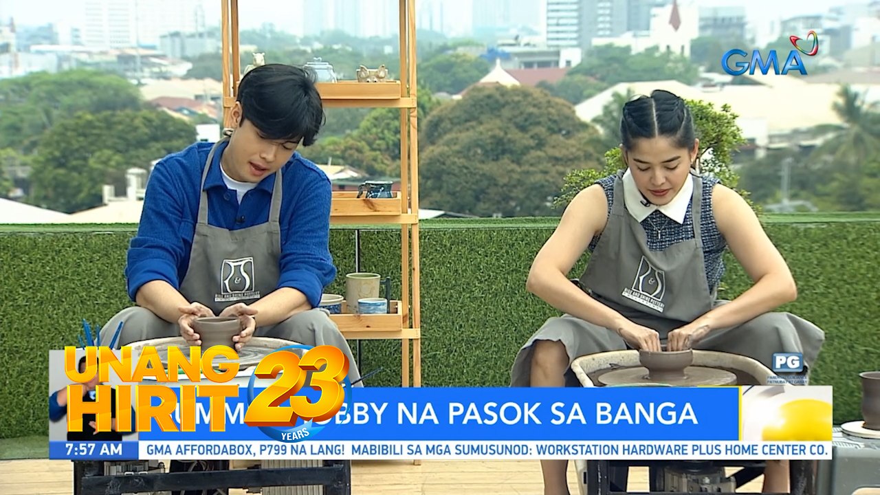 Pottery making 101 with Morning Sunshine Shaira at Morning Oppa Kaloy | Unang Hirit - video ...