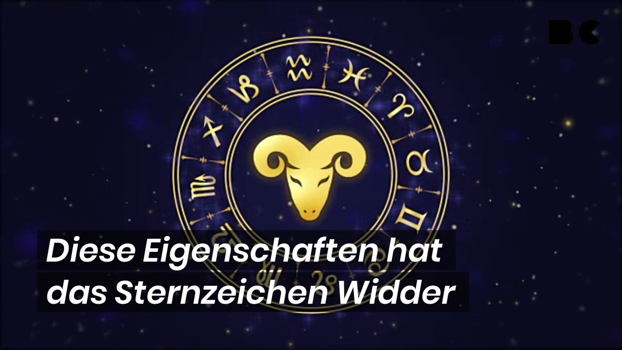 Diese Eigenschaften hat das Sternzeichen Widder - video Dailymotion