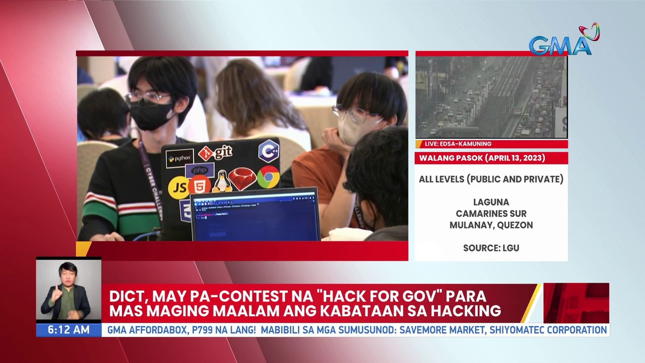 DICT, may pa-contest na "Hack for Gov" para mas maging maalam ang ...