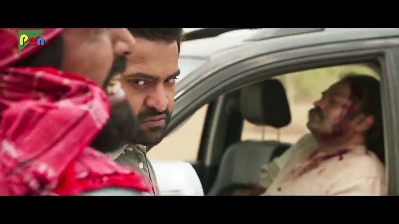 Jr. NTR Best Action Scene _ Aravind Sametha _ Pooja Hegde, Jagapathi Babu _ Hindi Dubbed Movie ...