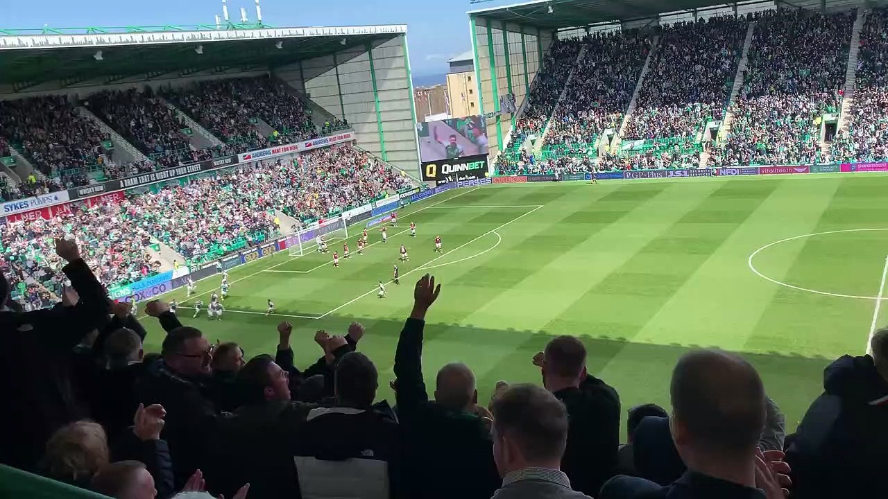 Hibs fans celebrate - video Dailymotion