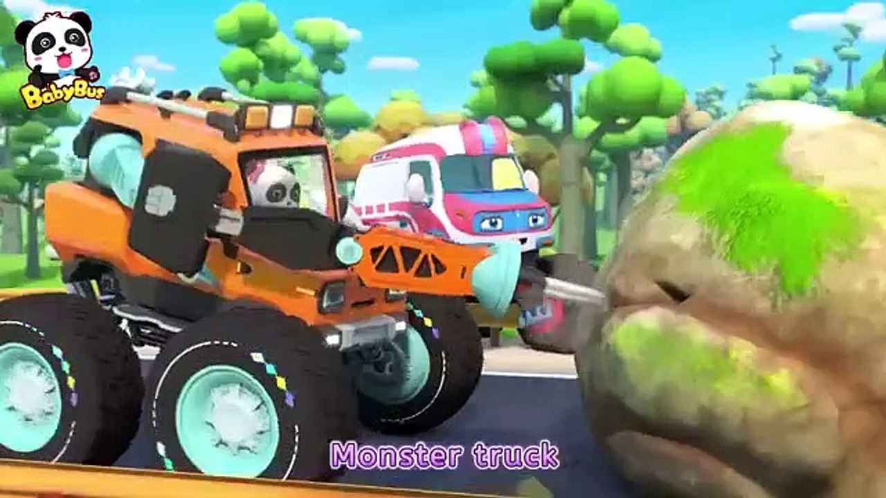 Five Little Monster Cars _ Car Cartoon _ Kids Cartoon _ BabyBus - Cars ...