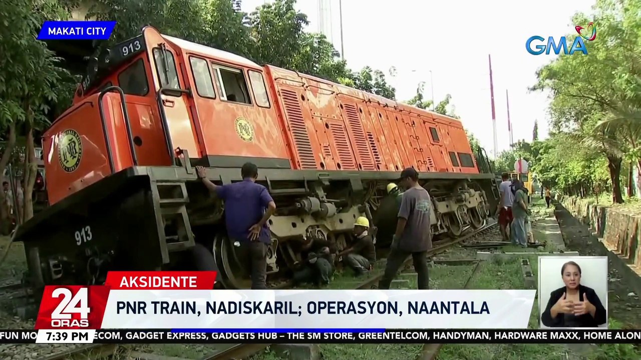 PNR train, nadiskaril; Operasyon, naantala | 24 Oras - video Dailymotion