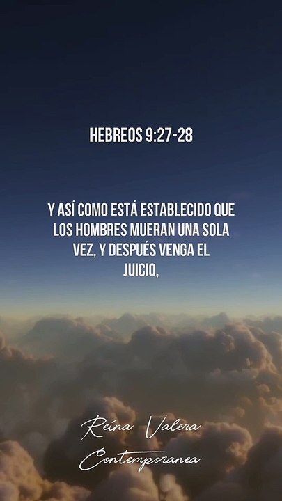 Hebreos 9:27-28 - Vídeo Dailymotion