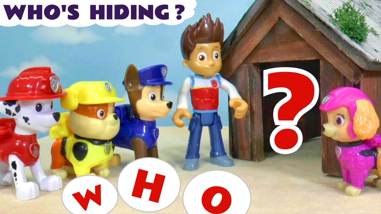 Paw Patrol Toys Letter Guessing Game Cartoon for Kids - Who's Hiding ...