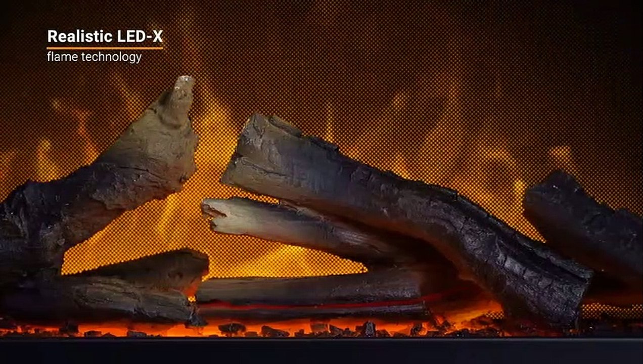 Adam Toronto Electric Wall Fire with Remote Control in Black - video ...