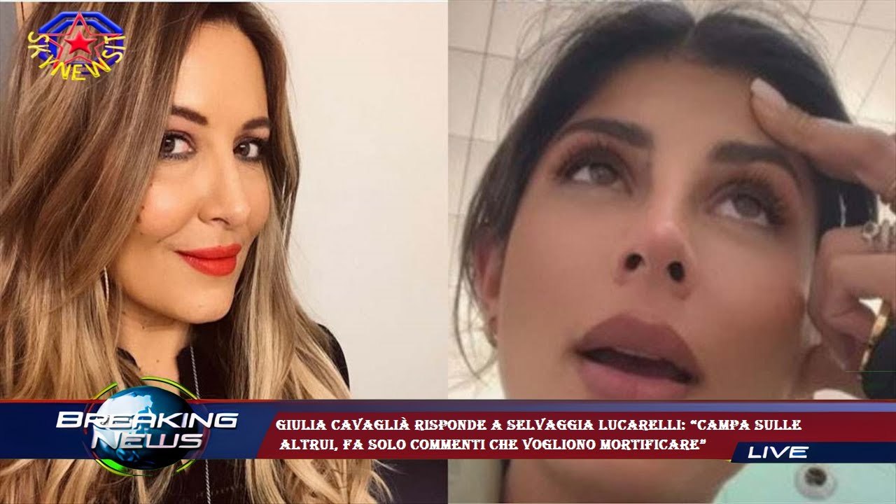 Giulia Cavaglià risponde a Selvaggia Lucarelli: “Campa sulle altrui, fa ...