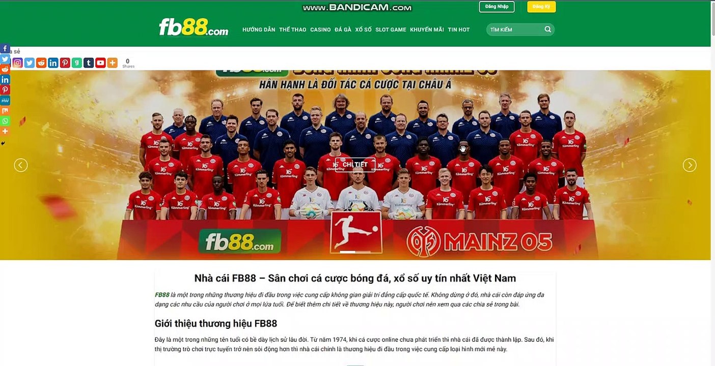 Nhà cái FB88 - Sân chơi Cá Cược Bóng Đá - fb88v1.com - Video Dailymotion