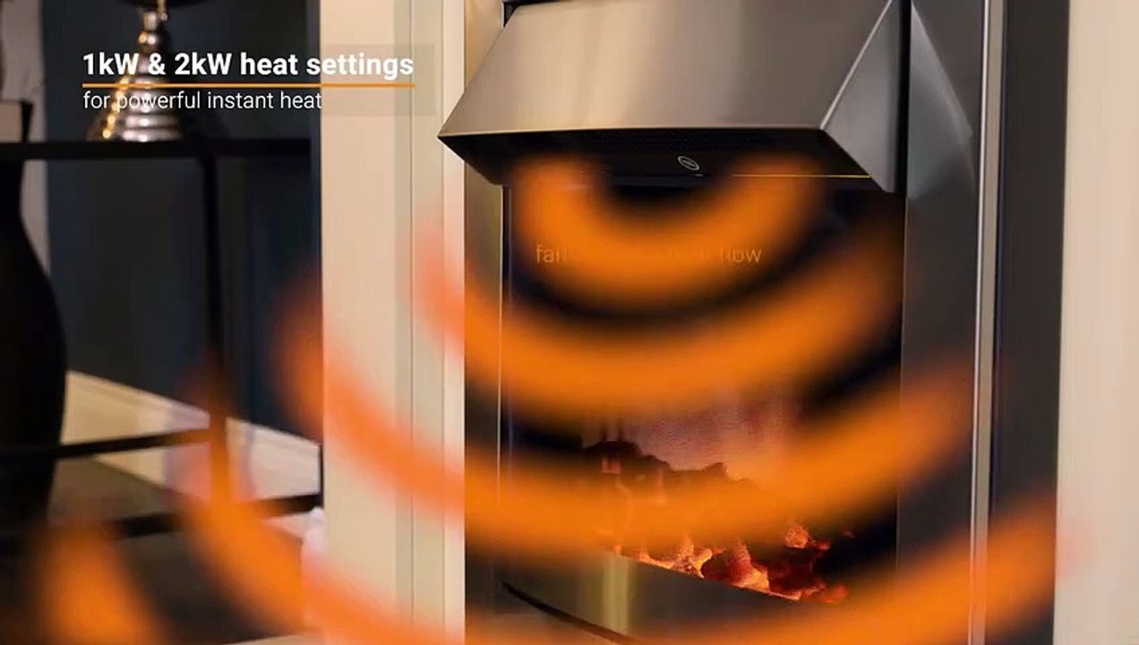 Adam Colorado Electric Fire in Brushed Steel - video Dailymotion