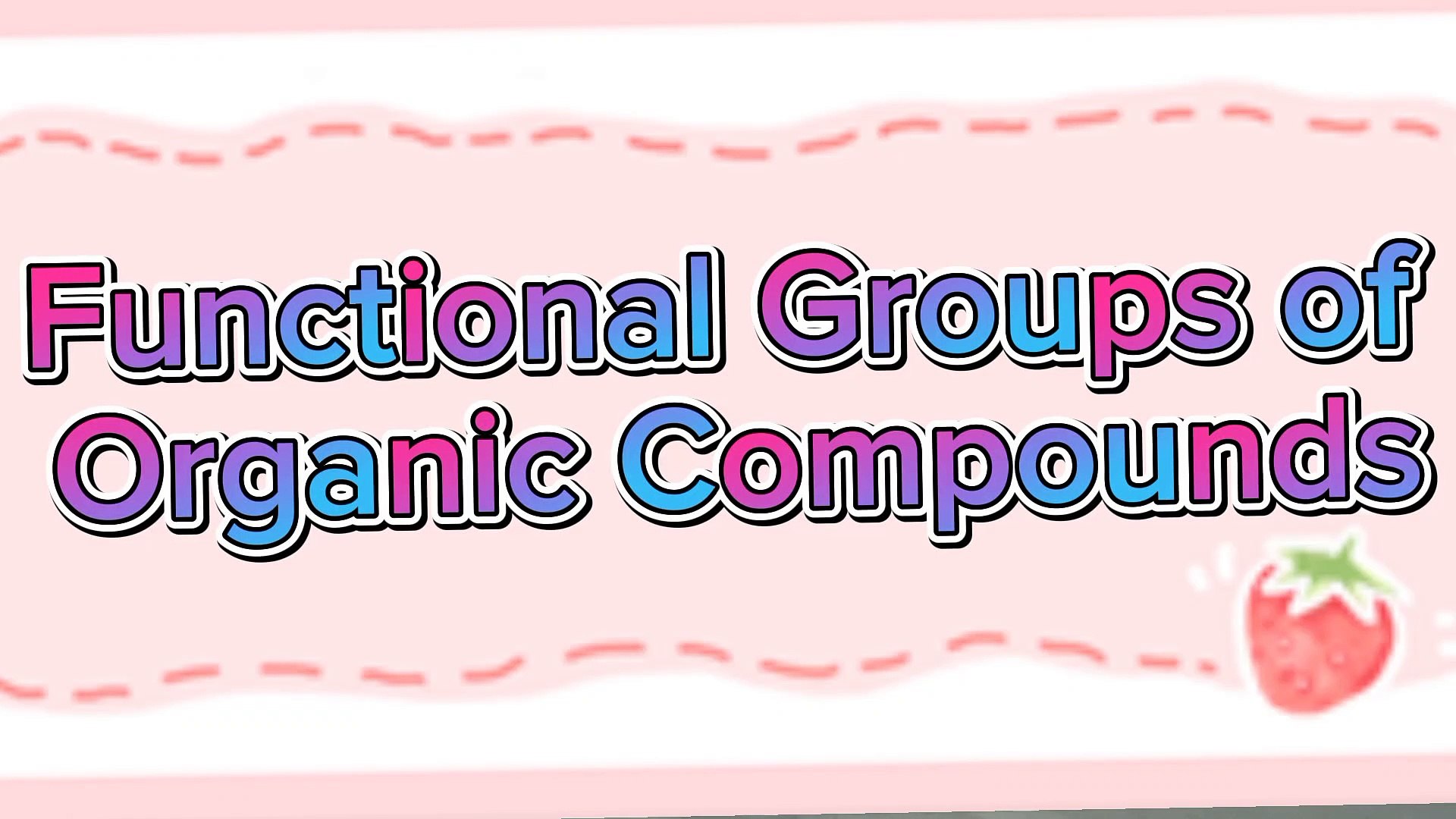 Organic Chemistry Functional Groups Wallpaper