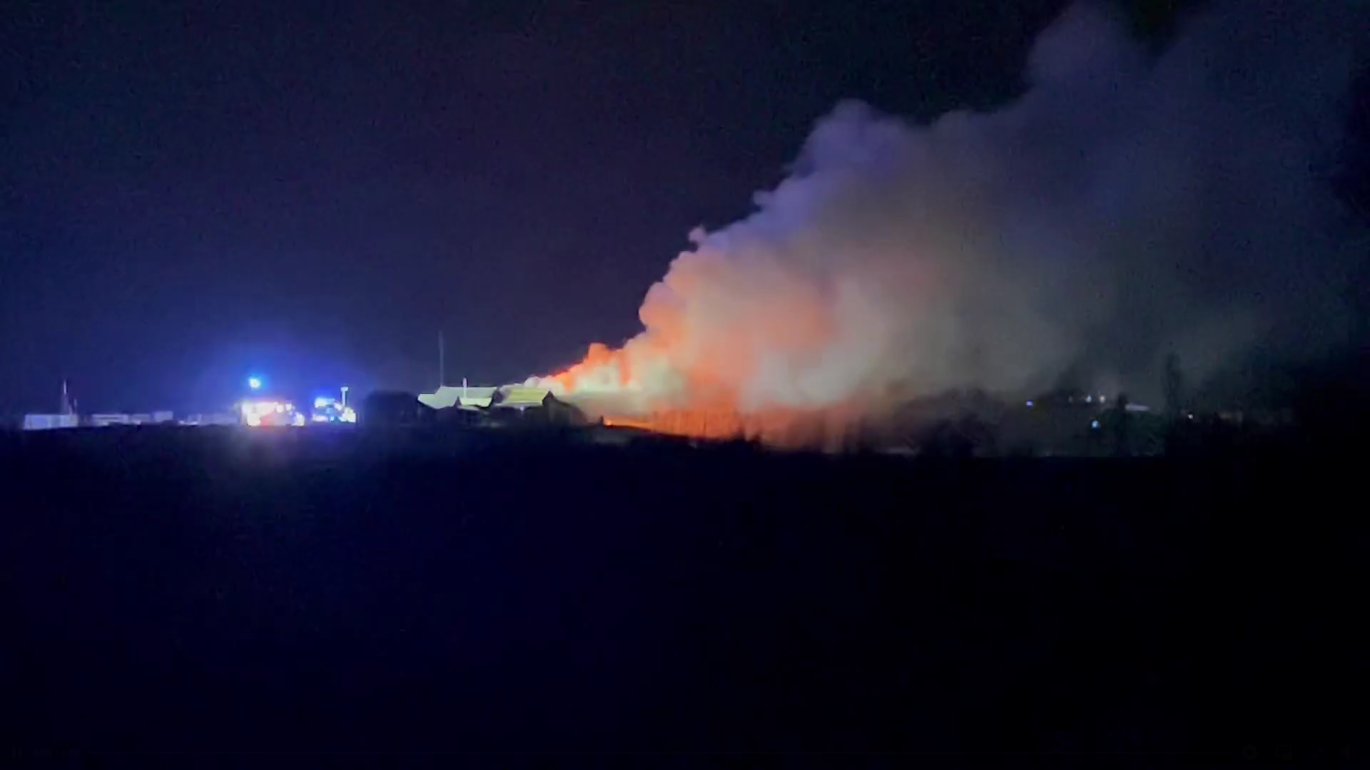 Fire at Southwold harbour