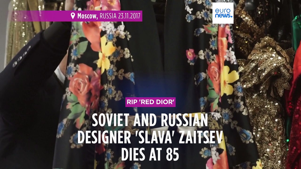 Pioneering Russian couturier Viacheslav 'Slava' Zaitsev, known as the ...