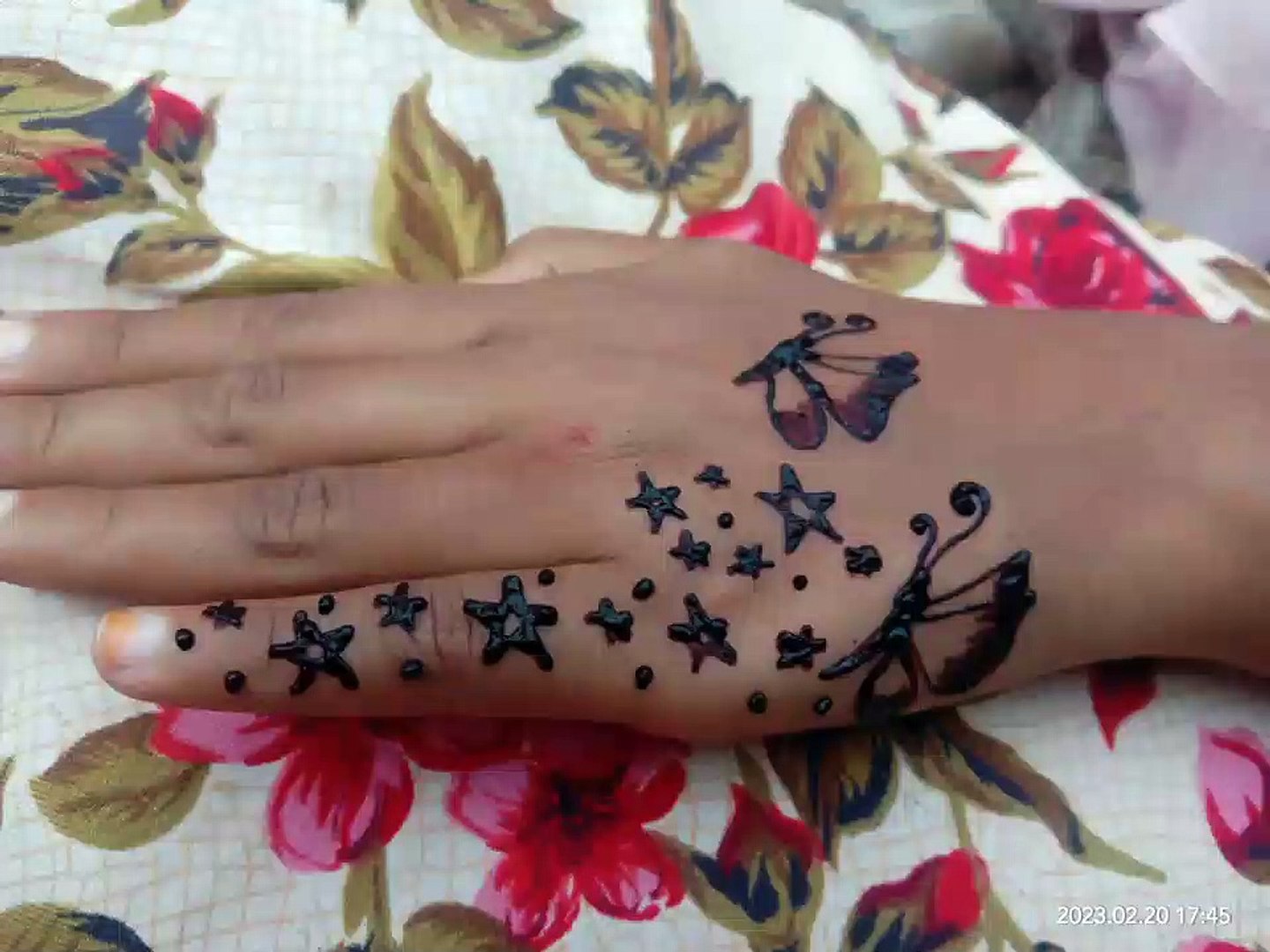 Henna Patterns Butterfly Butterfly Henna Temporary Tattoo – Simply