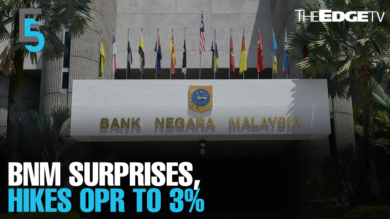 EVENING 5: BNM makes surprise 25 bps hike in OPR - video Dailymotion