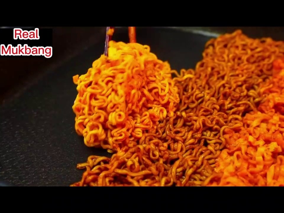 ASMR MUKBANG Korean Fire noodles special (Cheese, Black bean, Carbonara, Rosé Flat, Basil Cream ...
