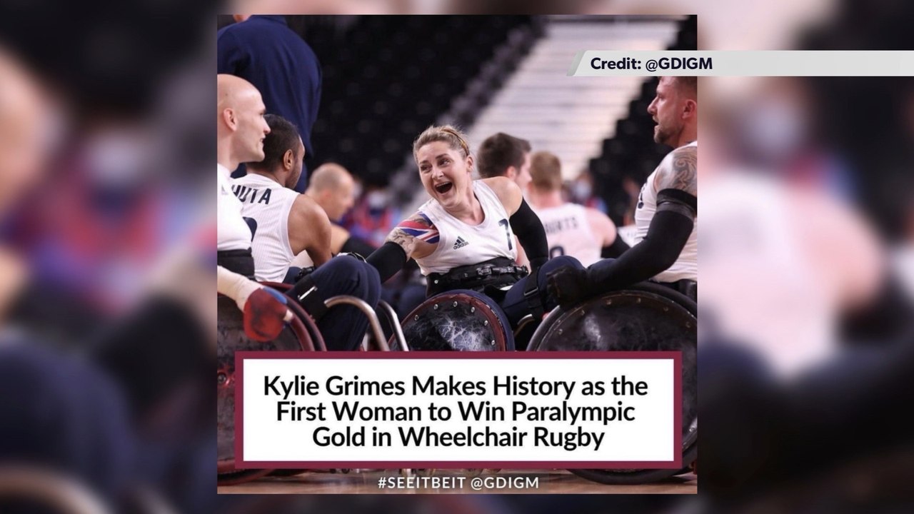 Kylie Grimes MBE - The first women to win gold in wheelchair rugby ...