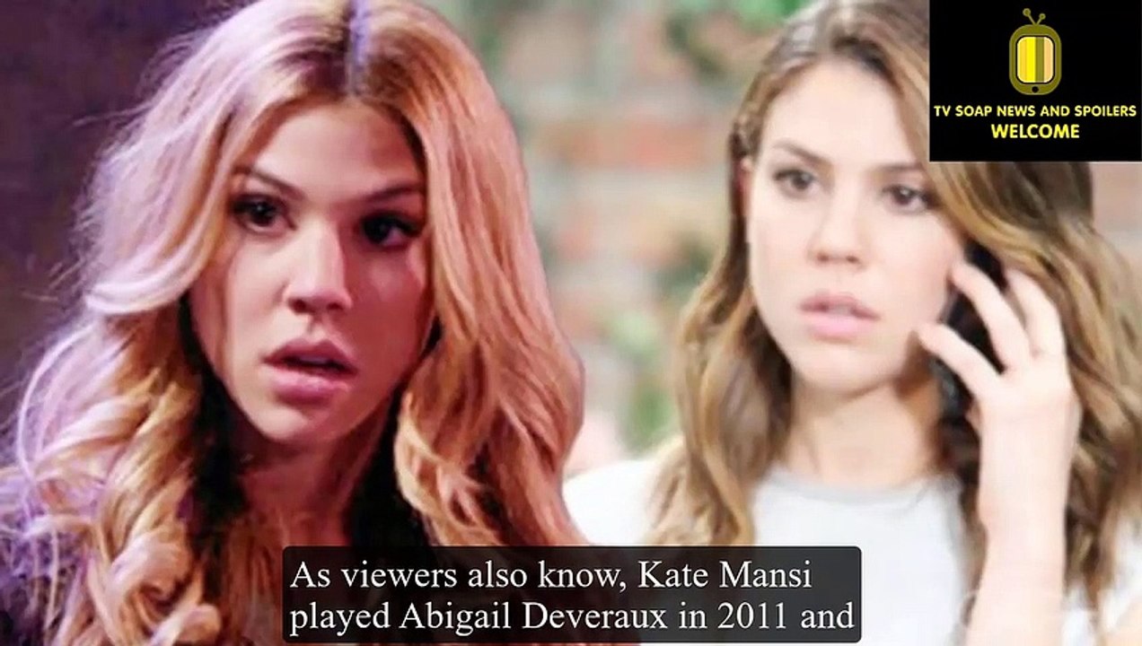 Todays BREAKING NEWS Kate Mansi is Back takes on a new role that shocks ...
