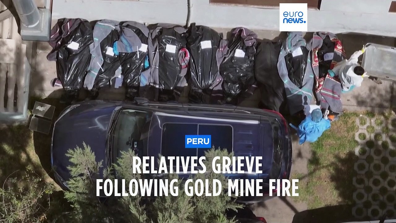 Bodies of 27 Peruvian mine fire victims taken to morgue - video Dailymotion