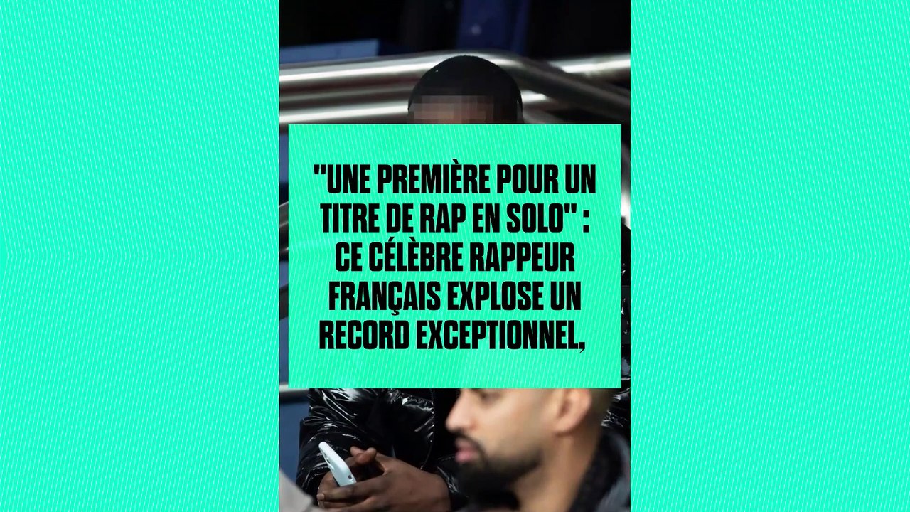 "Une première pour un titre de rap en solo" : ce célèbre rappeur ...
