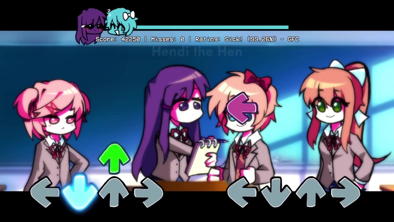 Silent Note but Yuri, Sayori, Monika and Natsuki Sings it [FNF DDLC ...