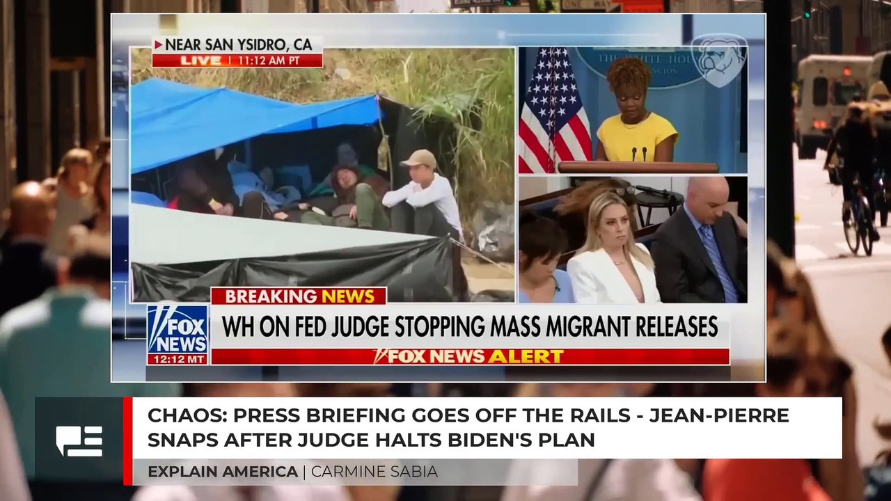 Press Briefing Goes Off The Rails - Jean-Pierre SNAPS After Judge's ...