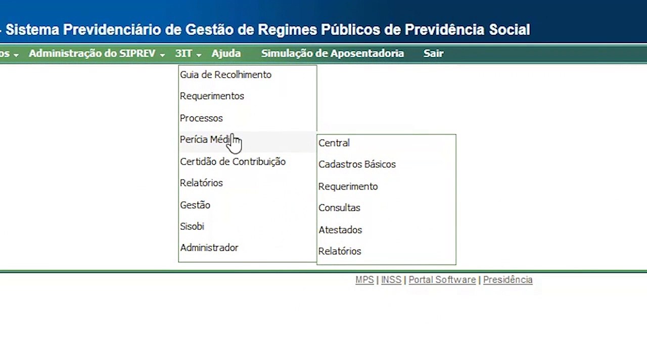 Laudo de Perícia Médica - SIPREV Customizado - Vídeo Dailymotion