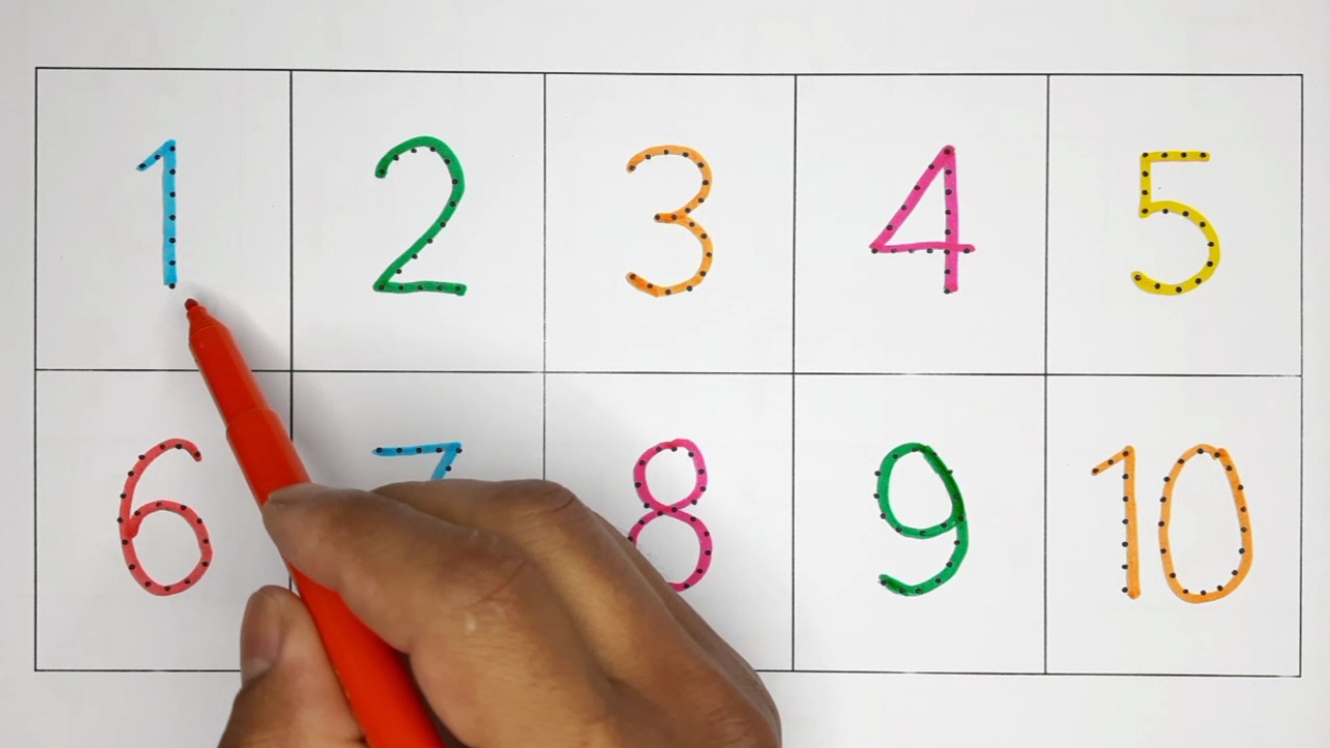 Numerals 1 10 1 10 Number Charts | Number Charts | Maths Charts