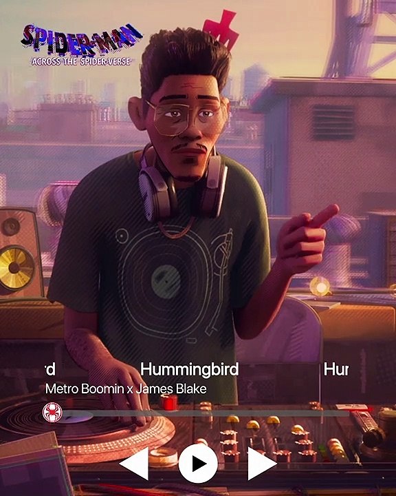 Spider-Man Across the Spider-Verse Movie - Song - Hummingbird by Metro ...
