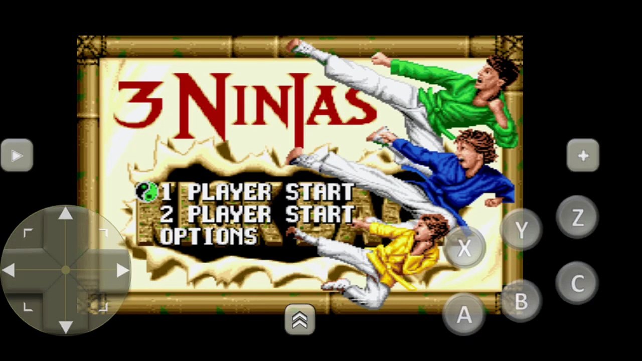 3 Ninjas Kick Back, Sega CD, 1994 game review, intro, demo play, 10 ...