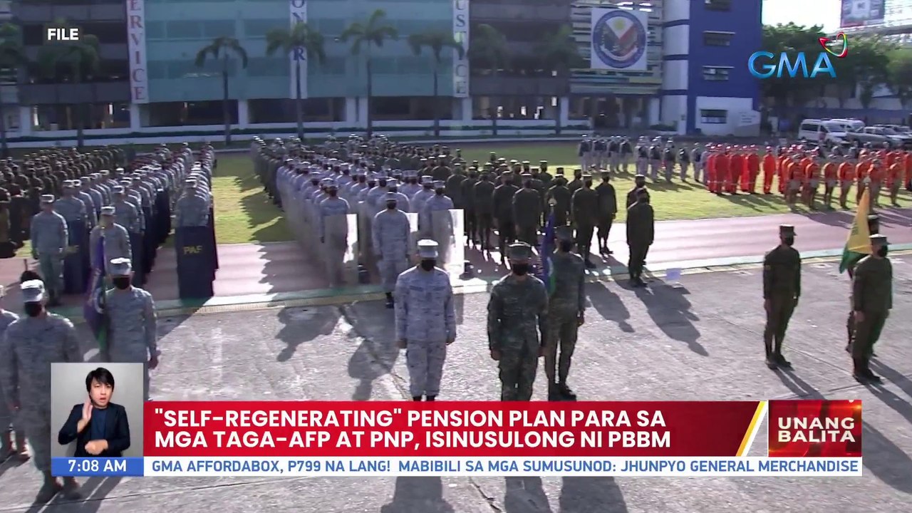"Self-Regenerating" pension plan para sa mga taga- AFP at PNP ...