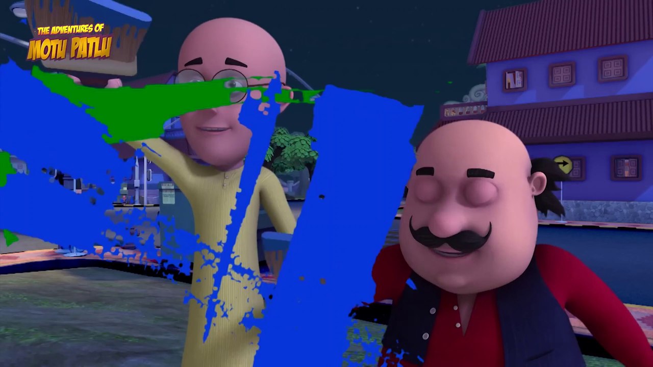 Motu और Patlu ने Paint किया खुदका घर _ Motu Patlu _ Hindi Cartoon ...