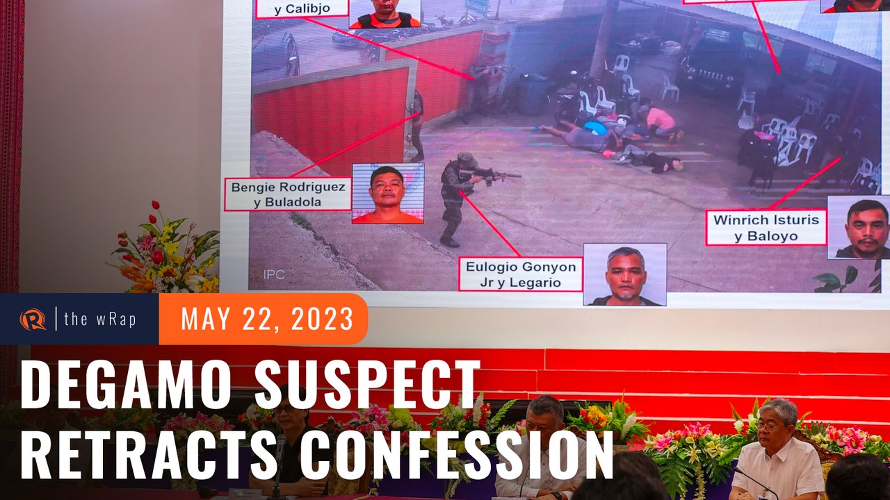 Suspect in Degamo slay retracts confession - video Dailymotion