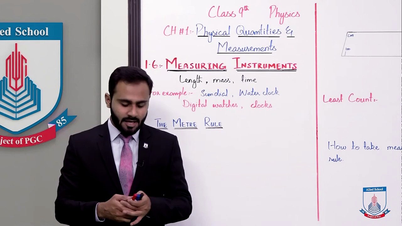 Class 9 - Physics - Chapter 1 - Measuring Instruments (The Metre Rule ...