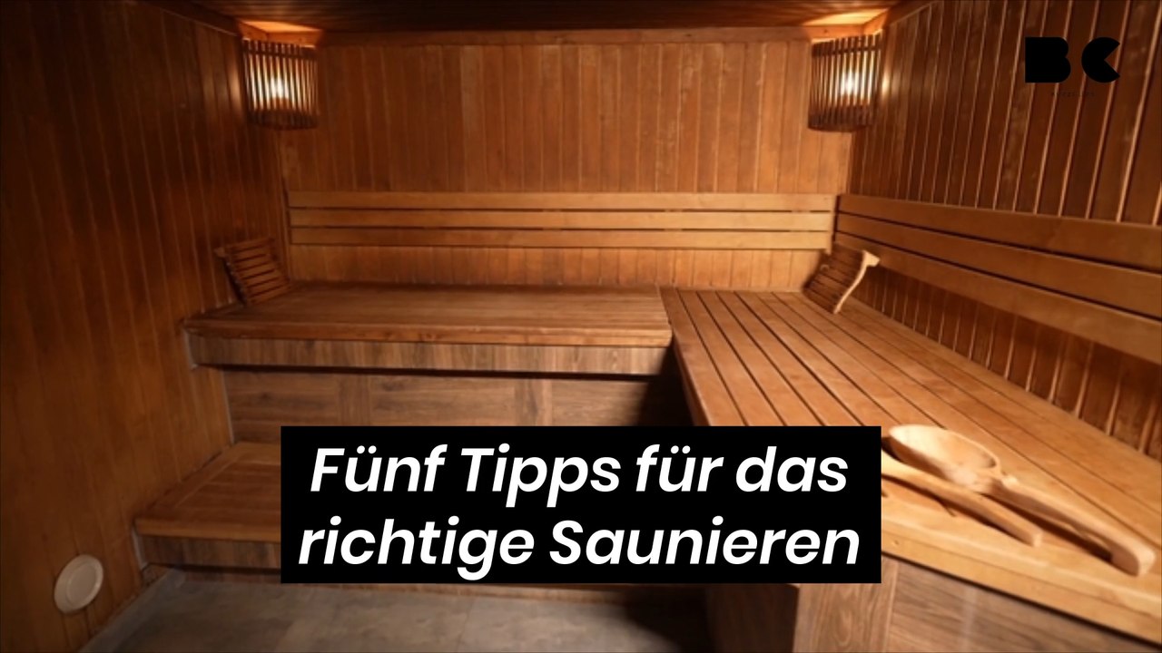 Fünf Tipps für das richtige Saunieren - video Dailymotion