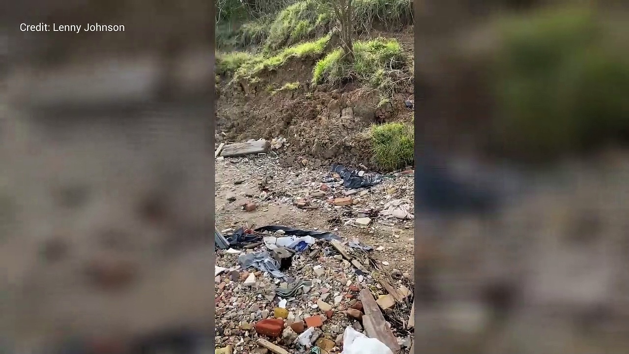 Cliff dumping at Eastchurch