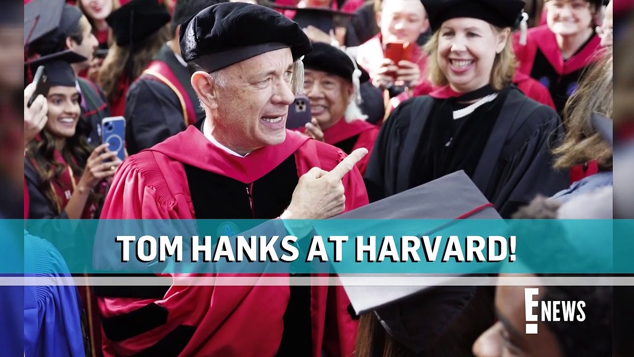 Tom Hanks Receives Honorary Degree From Harvard_ Watch His Speech! _ E ...