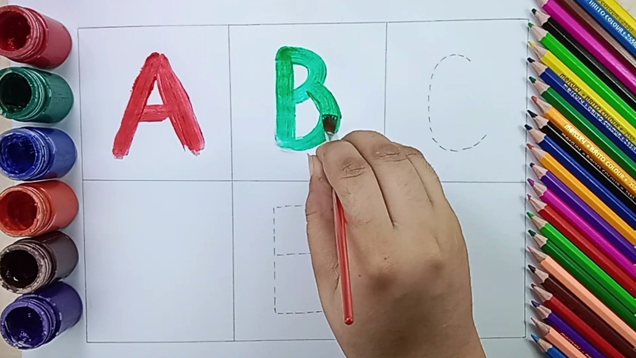 HOW TO LEARN AND WRITE ALPHABETS /ABC/ABCDEF/LETTERS/PHONIC SONG/ABC ...